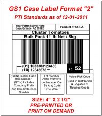GS1 Case & Pallet Labels - Agri Label & Tag, LLC