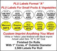 PLU Labels - Agri Label & Tag, LLC