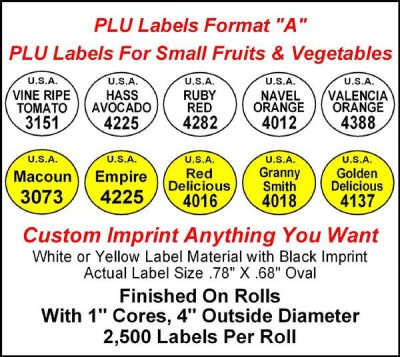 PLU Labels - Agri Label & Tag, LLC
